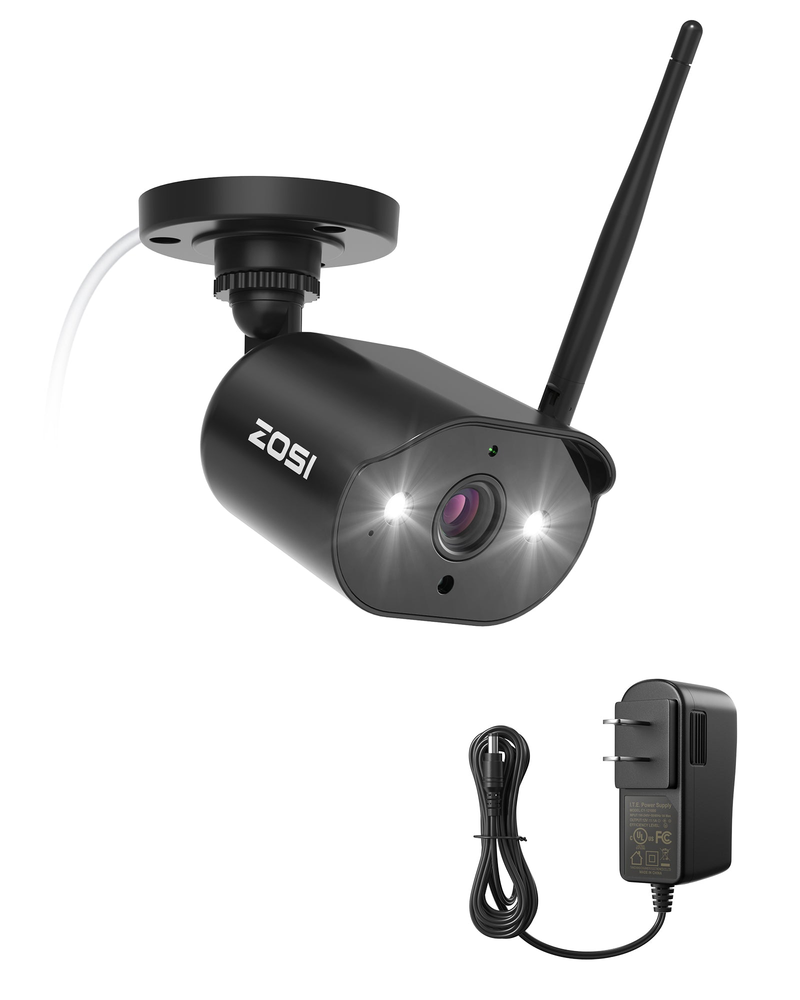 C302 Add-on 3MP WiFi Camera with Power Supply - ZG3023A - Zosi
