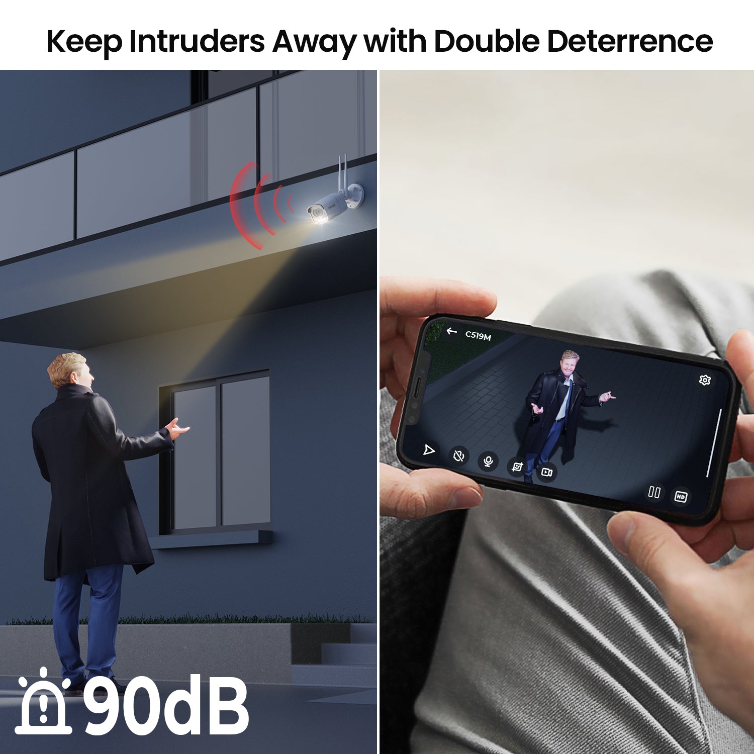 C518 3MP PTZ 2.4GHz/5GHz Security Camera + Optional Cloud/Local Storag ...