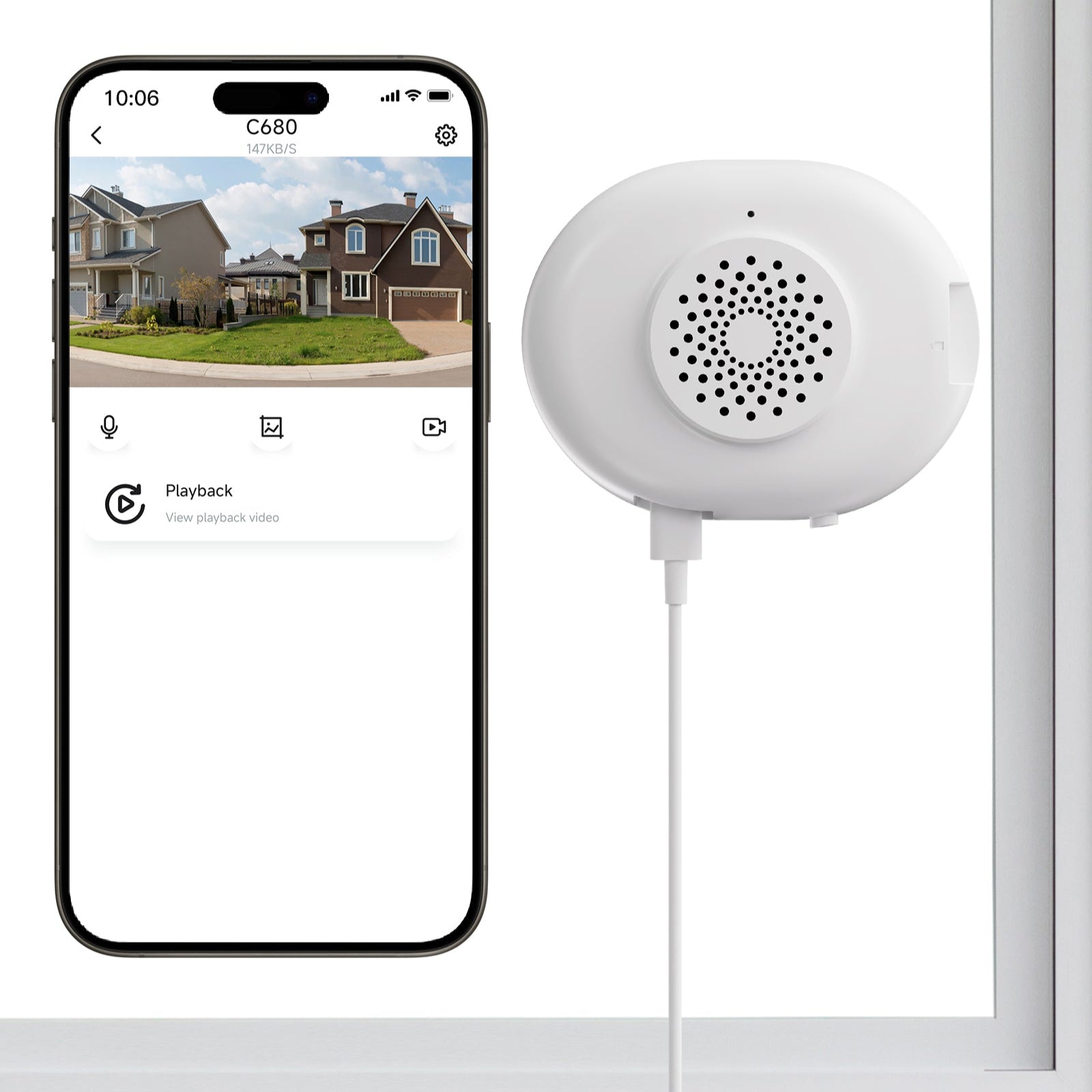 C680 3MP Window Camera with Color Night Vision | Work with ZOSI NVR ...