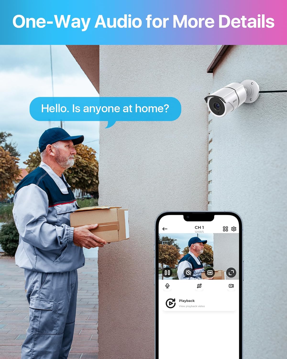 Zosi 1080P 4-in-1 TVI/CVI/AHD/960H CVBS CCTV Security Camera - ZG2612B