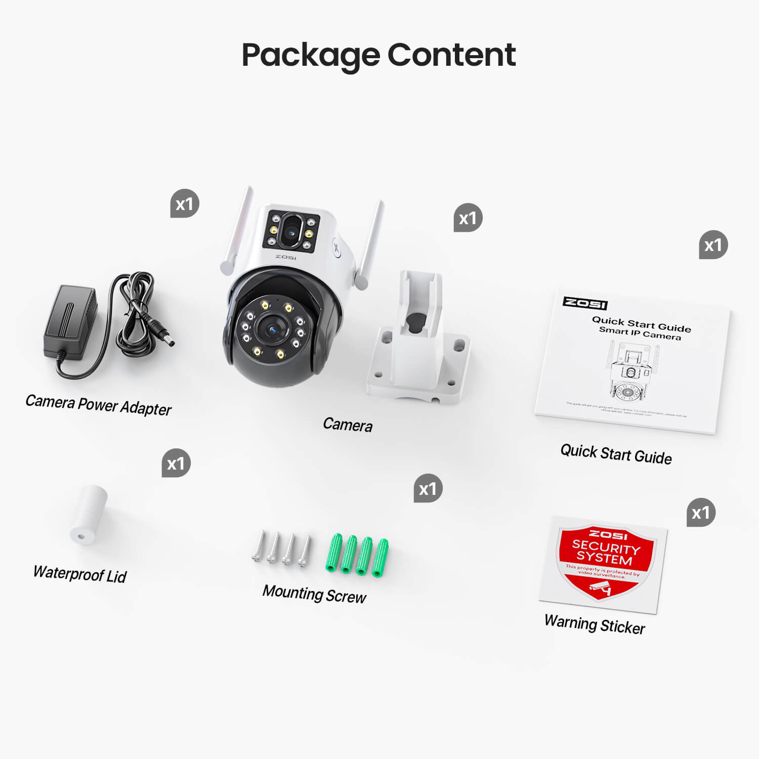 C298 2.4GHz WiFi PT Camera with Dual Lens + Up to 256GB Local Storage ...