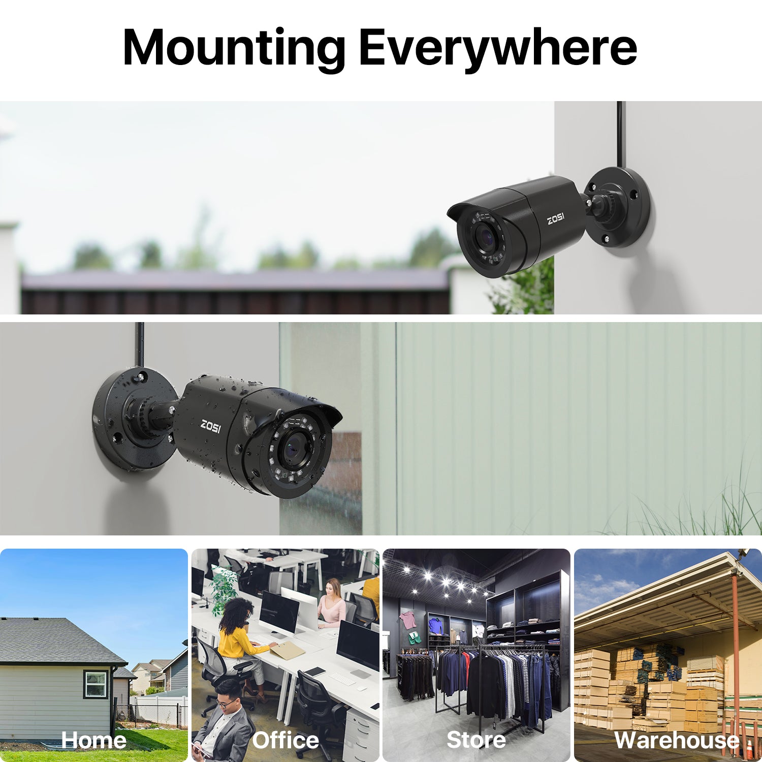 C106 2MP 8CH HD-TVI CCTV Security System | ZG1062B Camera & ZR08VNA DVR ...