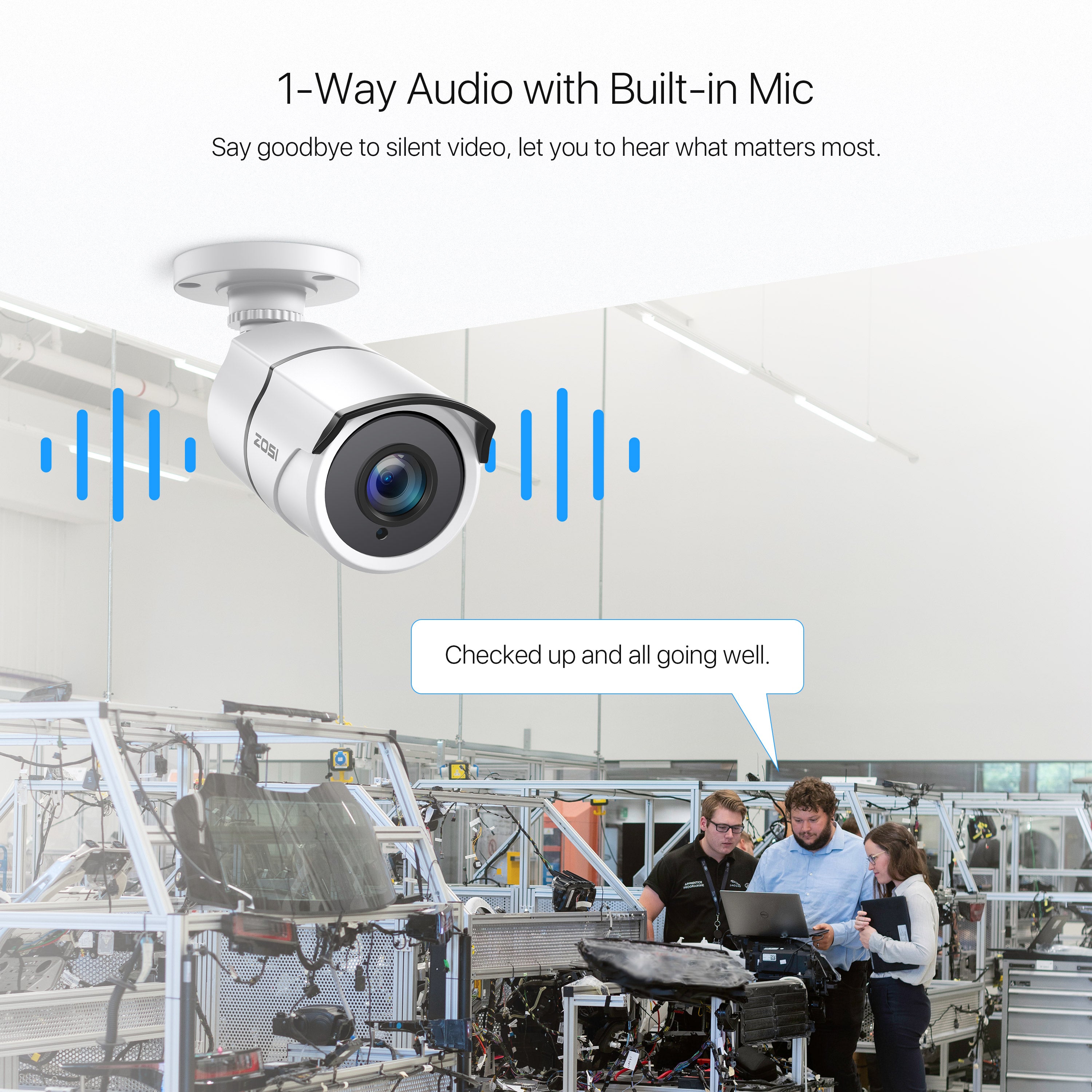 2MP 8CH DVR & 4/8pcs C261 Camera with Audio - Analog Security System ...