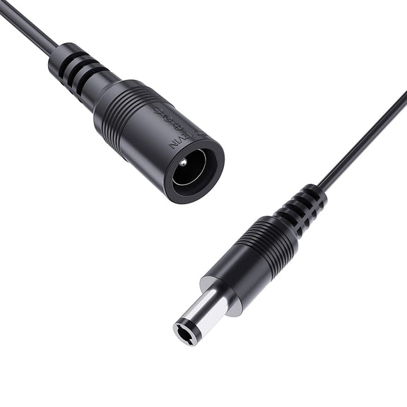[12ft&2 Pack]12V DC Plug Power Adapter Extension Cable - Zosi