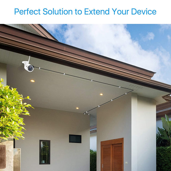 [12ft&2 Pack]12V DC Plug Power Adapter Extension Cable - Zosi