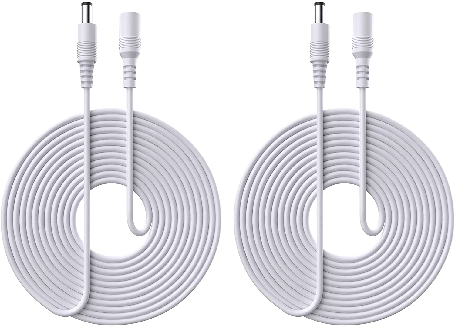 [12ft&2 Pack]12V DC Plug Power Adapter Extension Cable - Zosi
